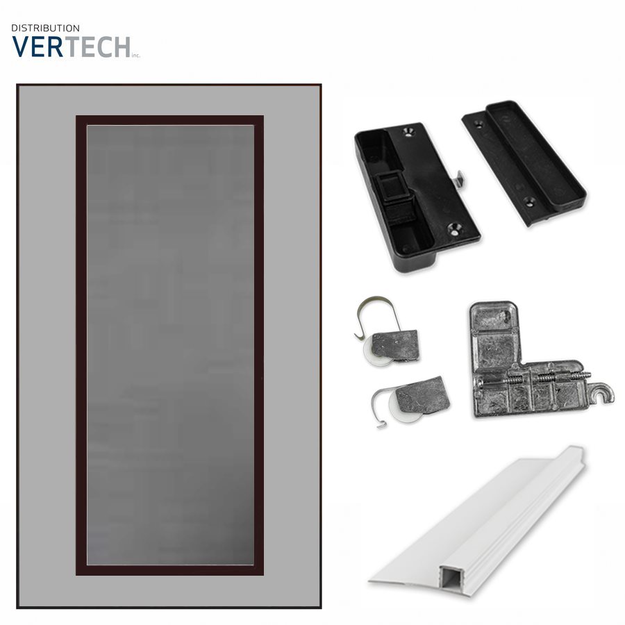 ENSEMBLE PORTE MOUSTIQUAIRE DE PORTE PATIO