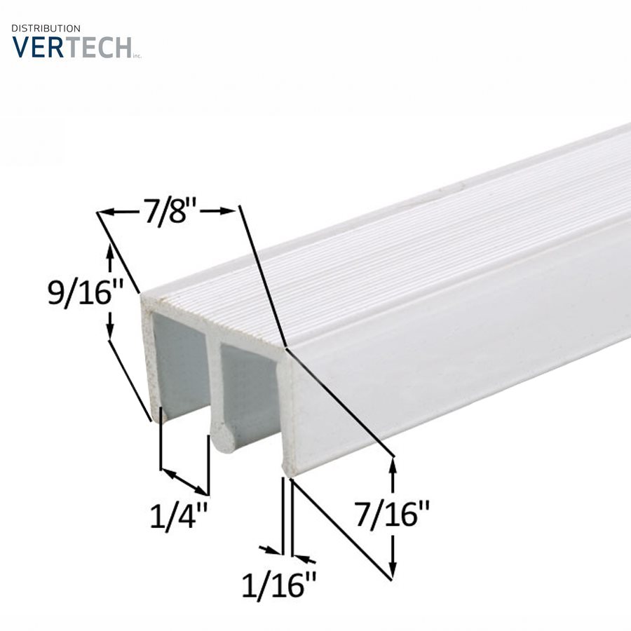 UPPER TRACK FOR SLIDING GLASS