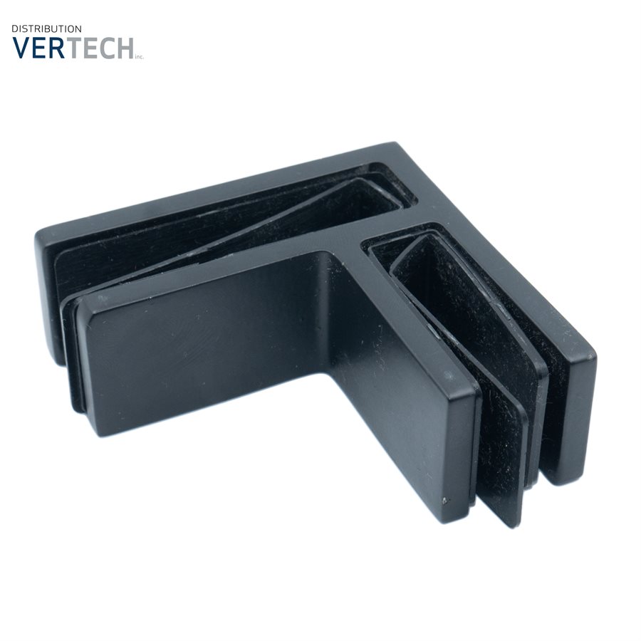 Urban black glass corner bracket